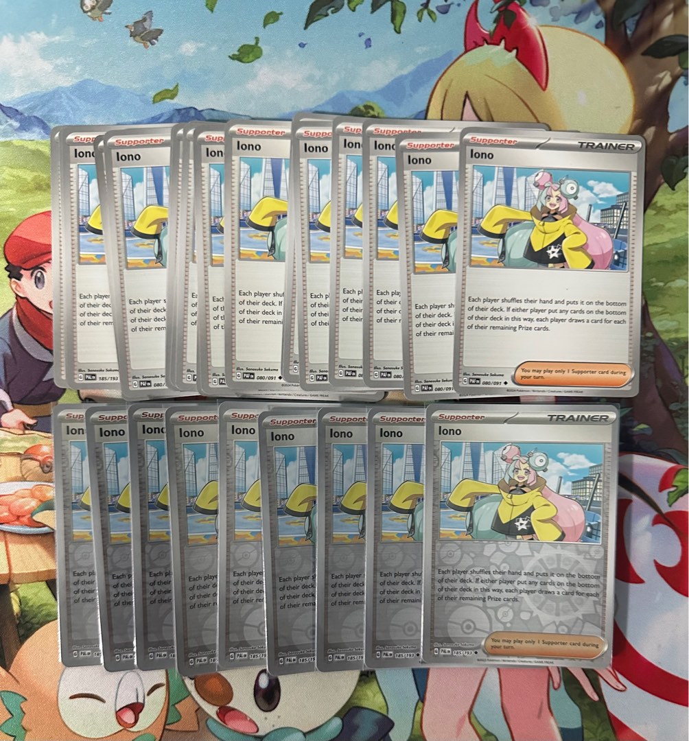 Iono Pokemon TCG Playable/Staple/Deckbuilding/Trainer/Paldea Evolved ...