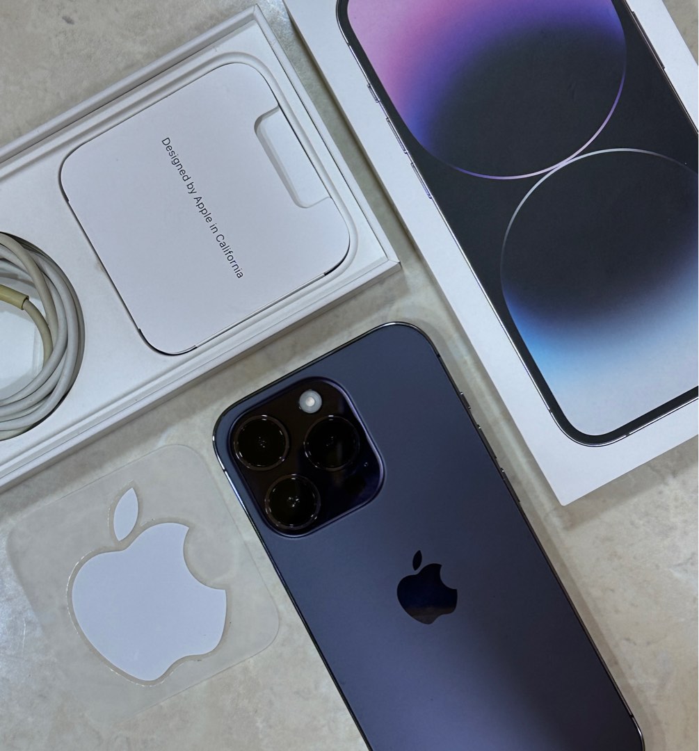 Iphone 14 Pro 128GB Bea Cukai setara Ibox, Telepon Seluler & Tablet ...
