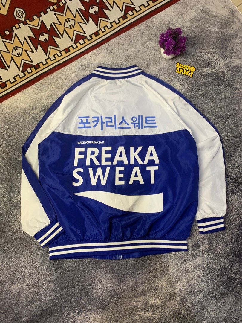 JAKET COLORBLOCK FREAKA SWEAT KEREN VINTAGE BOMBER, Fesyen Pria ...