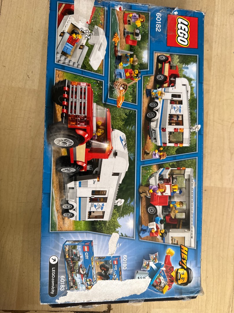 LEGO City 60182 Camping Car and Caravan Set, Hobbies & Toys, Toys ...