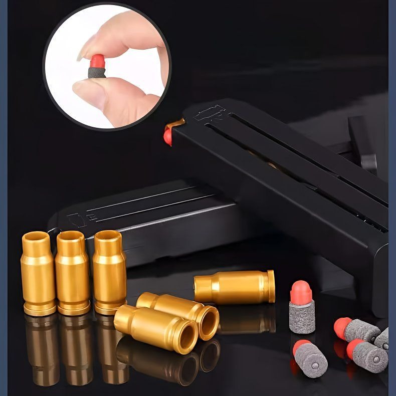 Manual Glock 40 shells 100 bullets 12mags 6 Tactical mags Toy gun not ...