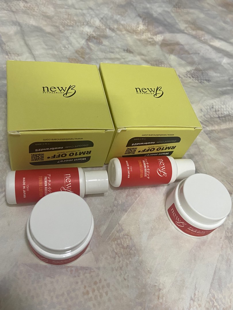 Newbskincare T-oning Lotion & Day Gel Cream - tester/sample, Beauty ...
