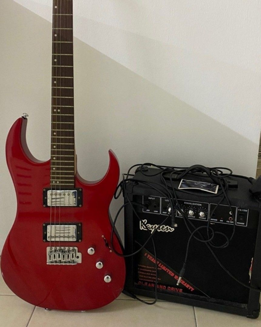 Original Red Samick Electric Guitar, Hobbies & Toys, Music & Media ...