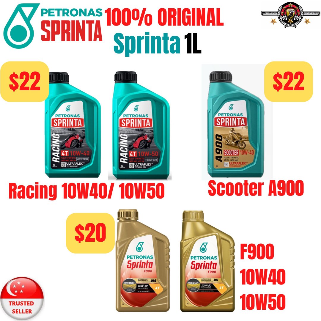 Petronas Sprinta Motor Engine Oil 1L, Car Accessories, Accessories on ...