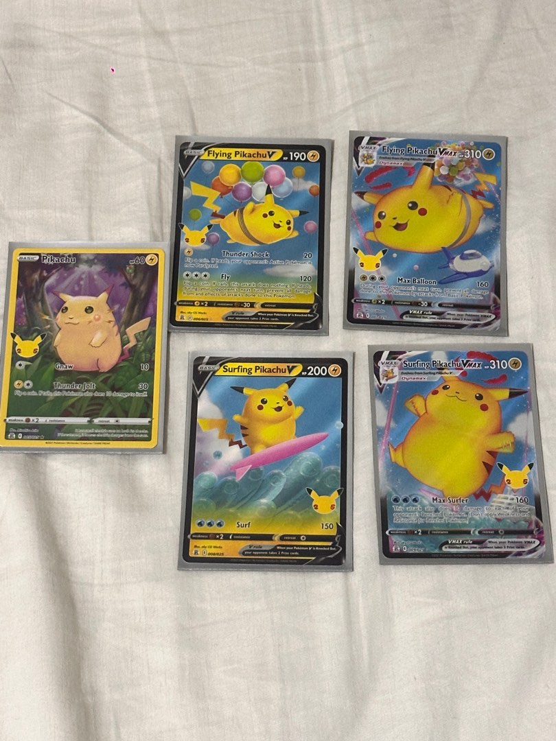 Pikachu celebration set - pokemon 25th celebrations, Hobbies & Toys ...
