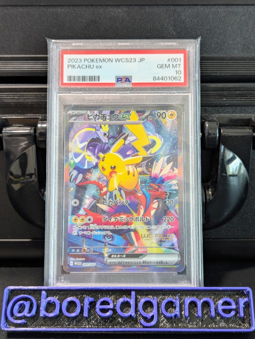 Pikachu ex WCS 2023 PSA 10, Hobbies & Toys, Toys & Games on Carousell