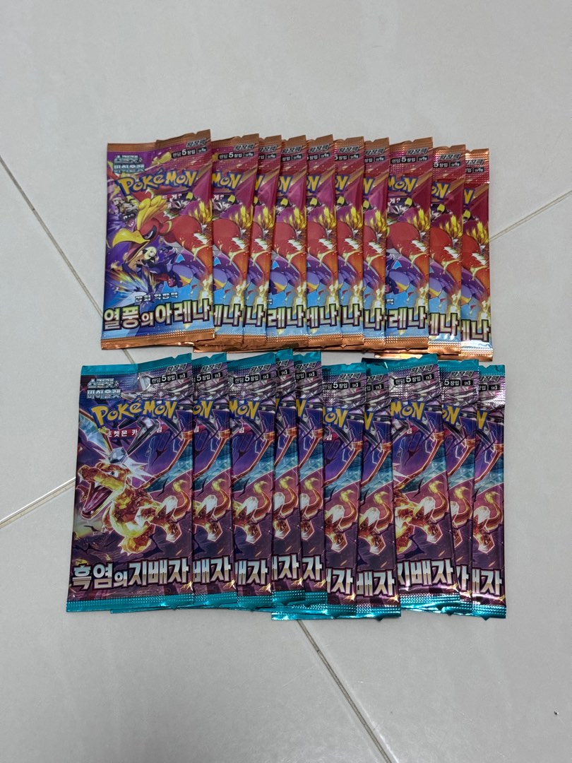 Pokemon TCG Heat wave arena , Obsidian flames korean, Hobbies & Toys ...