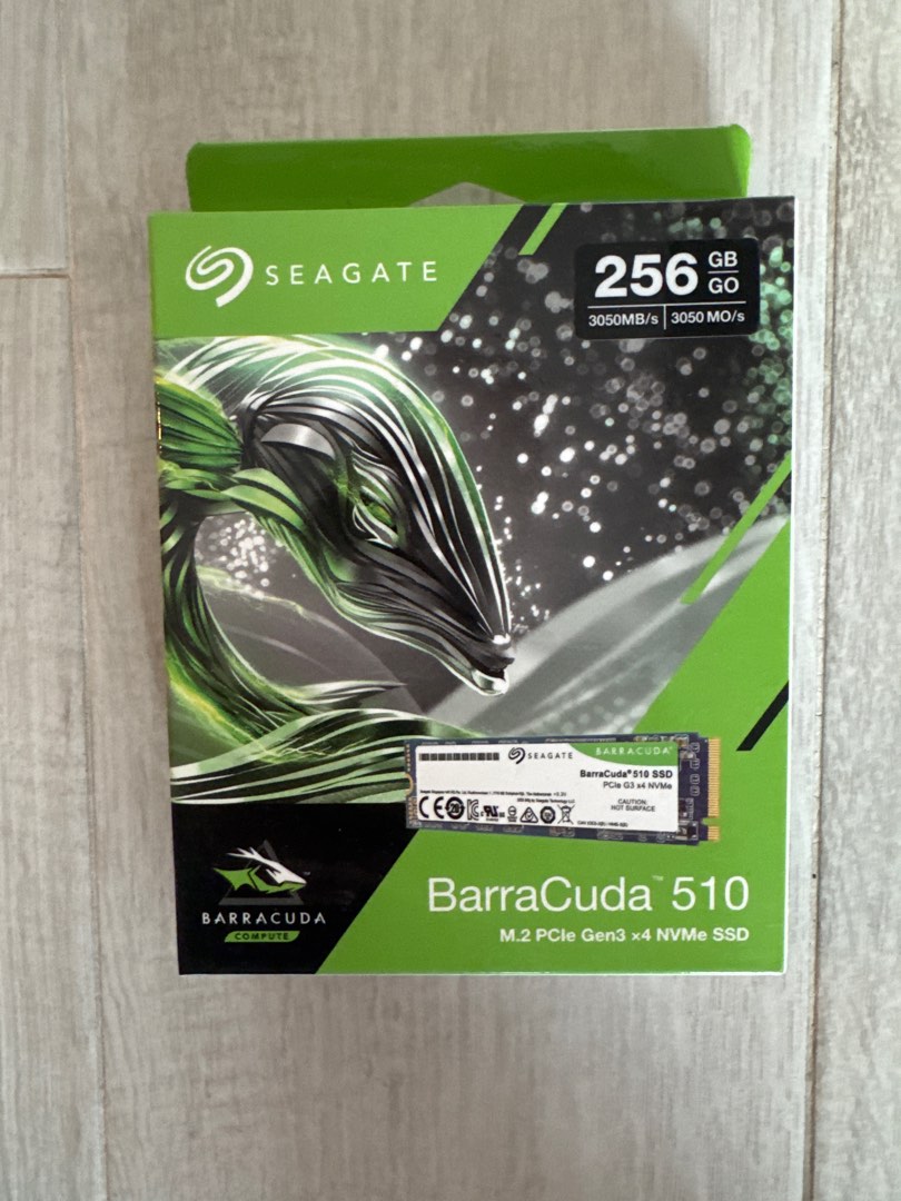 Seagate BarraCuda 510 256GB NVMe SSD, Computers & Tech, Parts ...