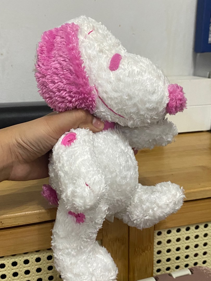 Snoopy Pink Rare Vintage Articulated Plush, Hobbies & Toys, Toys ...