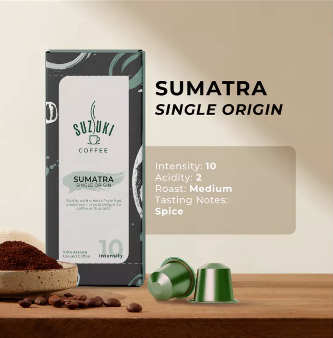 Suzuki Coffee Sumatra Single Origin Capsules, Food & Drinks, Beverages ...