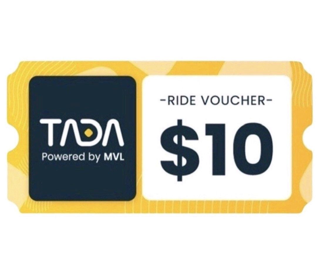 TADA Ride Voucher - $7.40 (26% Discount), Tickets & Vouchers, Vouchers on Carousell