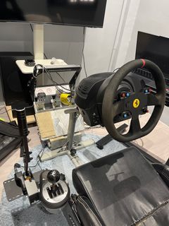 Thrustmaster T300 RS GT + AliXpress USB H-SHIFTER + USB Handbrake ...