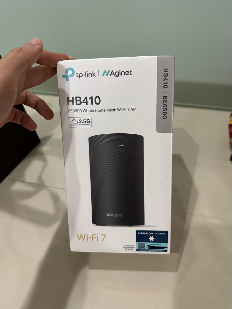 TP-Link Aginet HB410 BE6500 Wi-Fi 7 Mesh Router, Computers & Tech ...