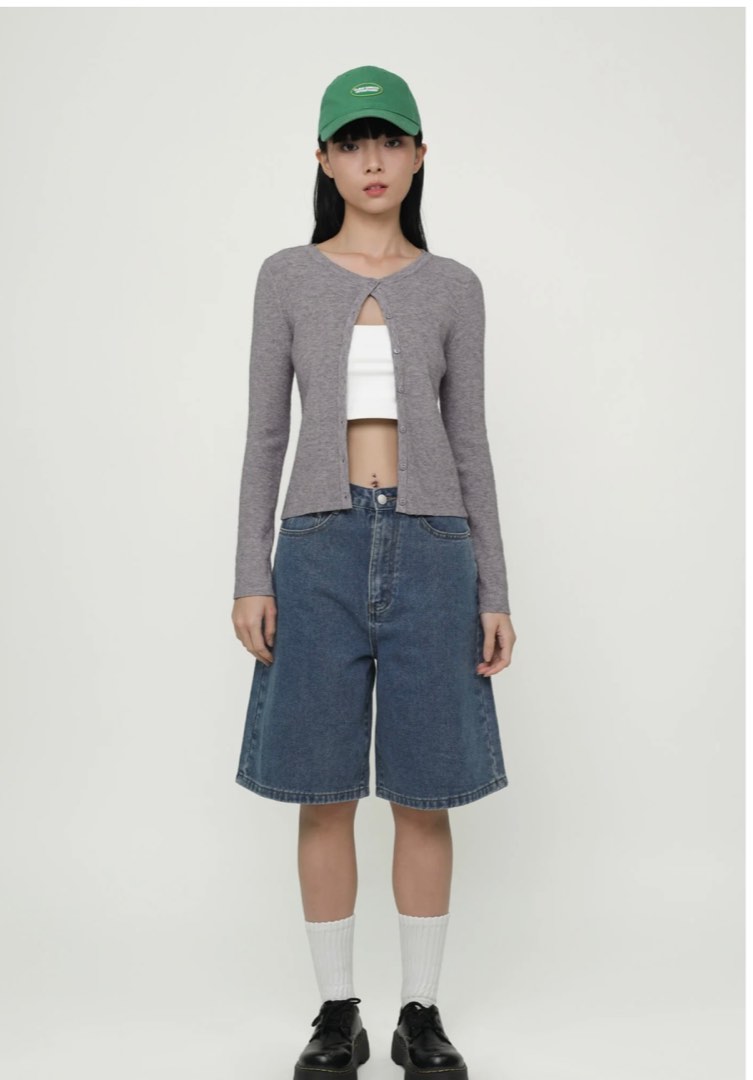 TTR Gary Mid Rise Denim Jorts, Women's Fashion, Bottoms, Shorts on ...