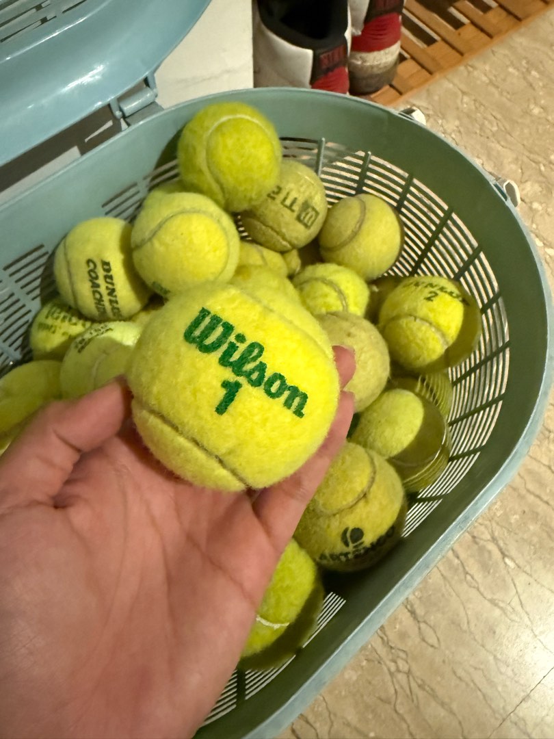 Wilson Tennis Balls - Used, Sports Equipment, Sports & Games, Racket ...