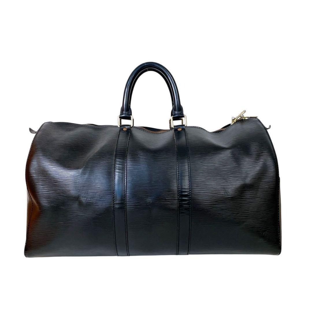 Authentic Louis Vuitton Epi Keepall 45 Boston Bag Black, Luxury, Bags ...