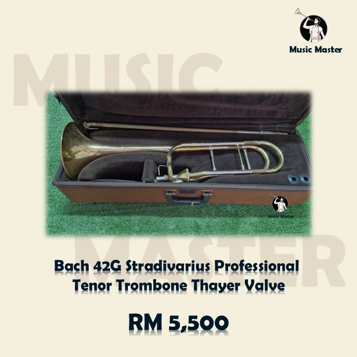 Bach 42G Stradivarius Professional Tenor Trombone (Thayer Valve ...