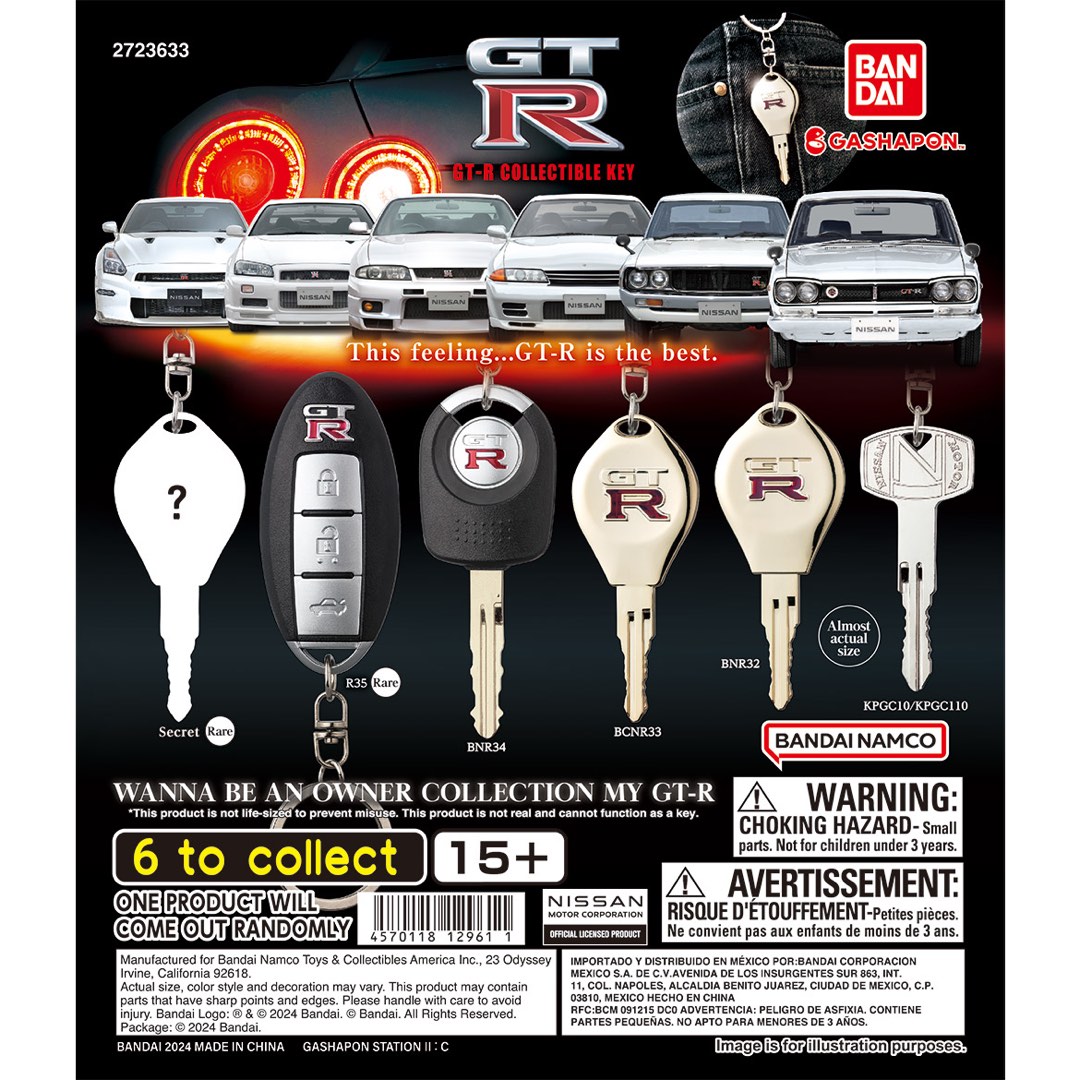 Bandai Nissan GT-R Owner Series Collectible Key Gashapon, Hobbies ...