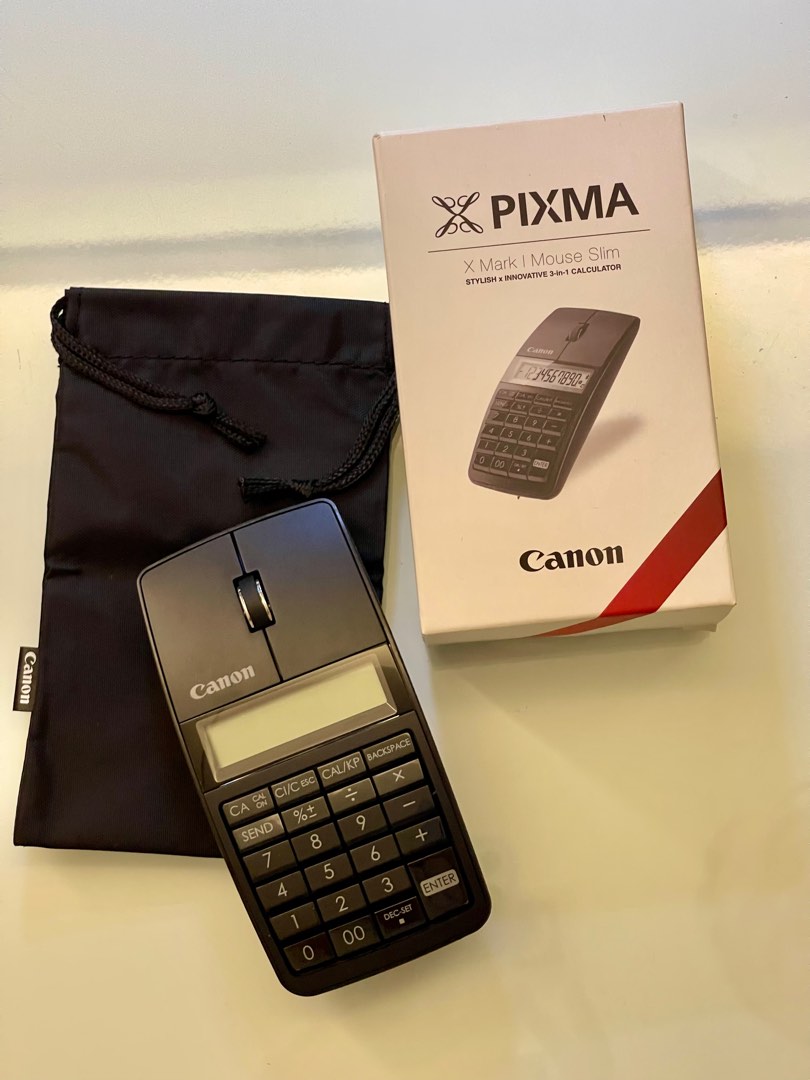 Canon Pixma X Mark Mouse Slim Calculator & Wireless Laser Mouse ...