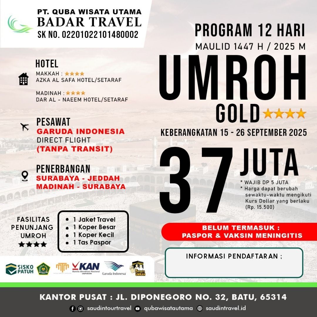 Dijamin Puas! (+62)813-3754-4119 Biro Umrah 12 Juta Jombang, Serba ...