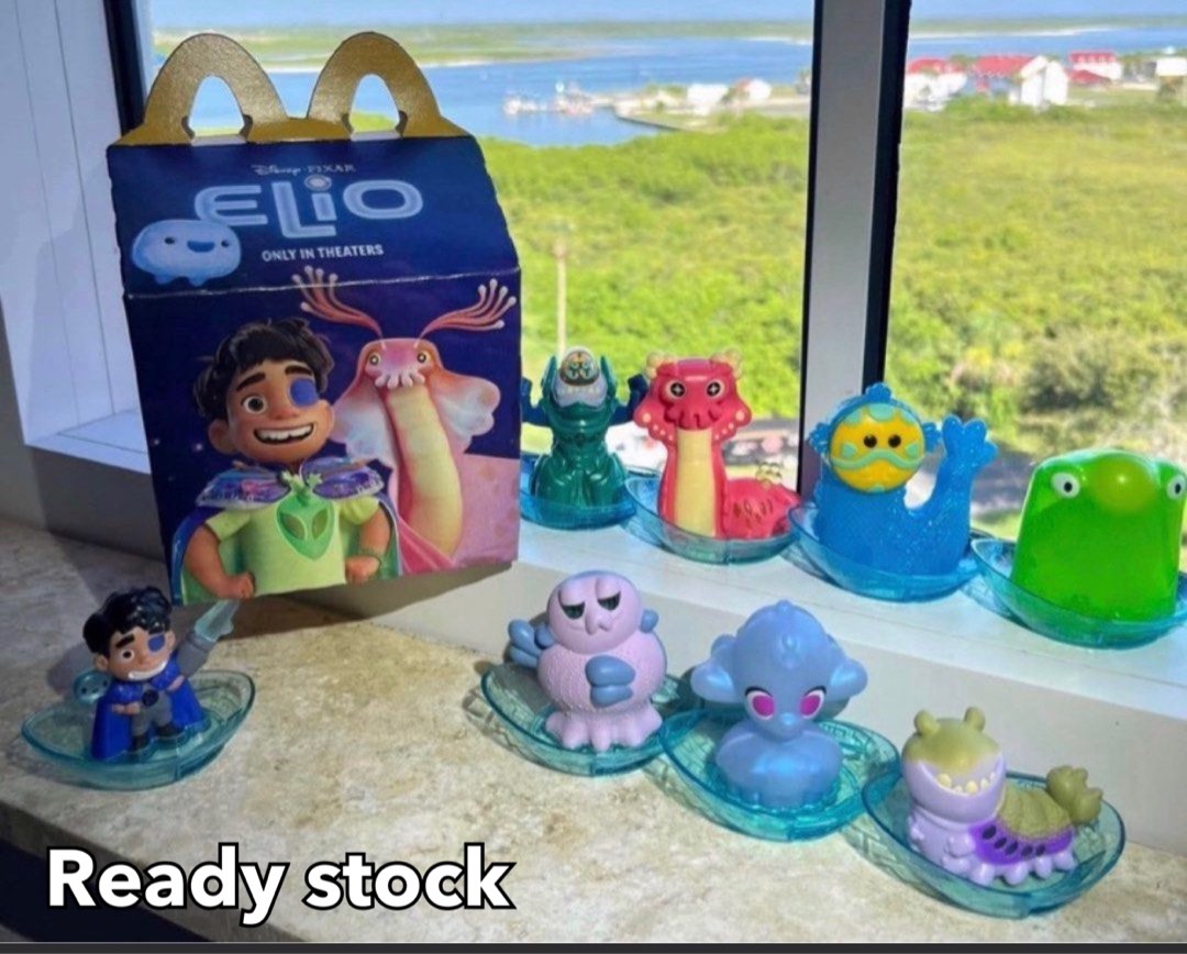 Disney Pixar Elio McDonald’s full set of 8 happy meal toys, Hobbies ...