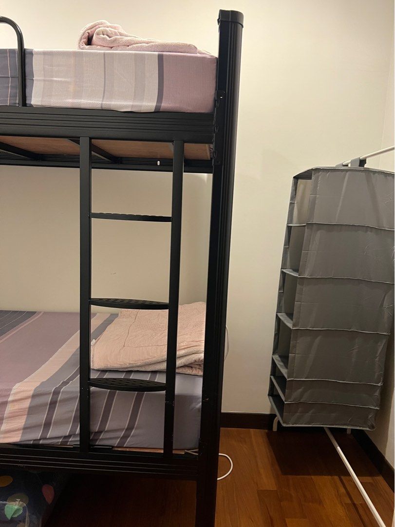 Double Decker Bed Frame, Furniture & Home Living, Furniture, Bed Frames ...