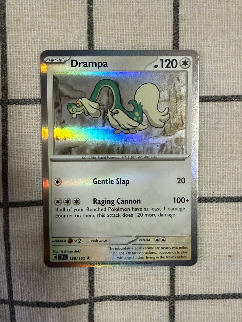 Drampa [Holo] Temporal Forces TEF 138/162 Pokemon Card TCG, Hobbies & Toys, Toys & Games on ...