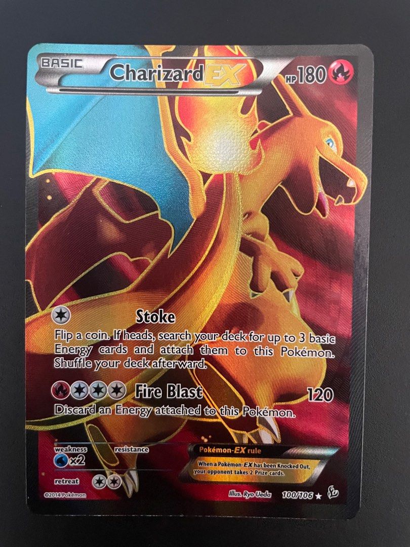 Flashfire Charizard EX 100/106 Pokemon Card, Hobbies & Toys, Toys ...