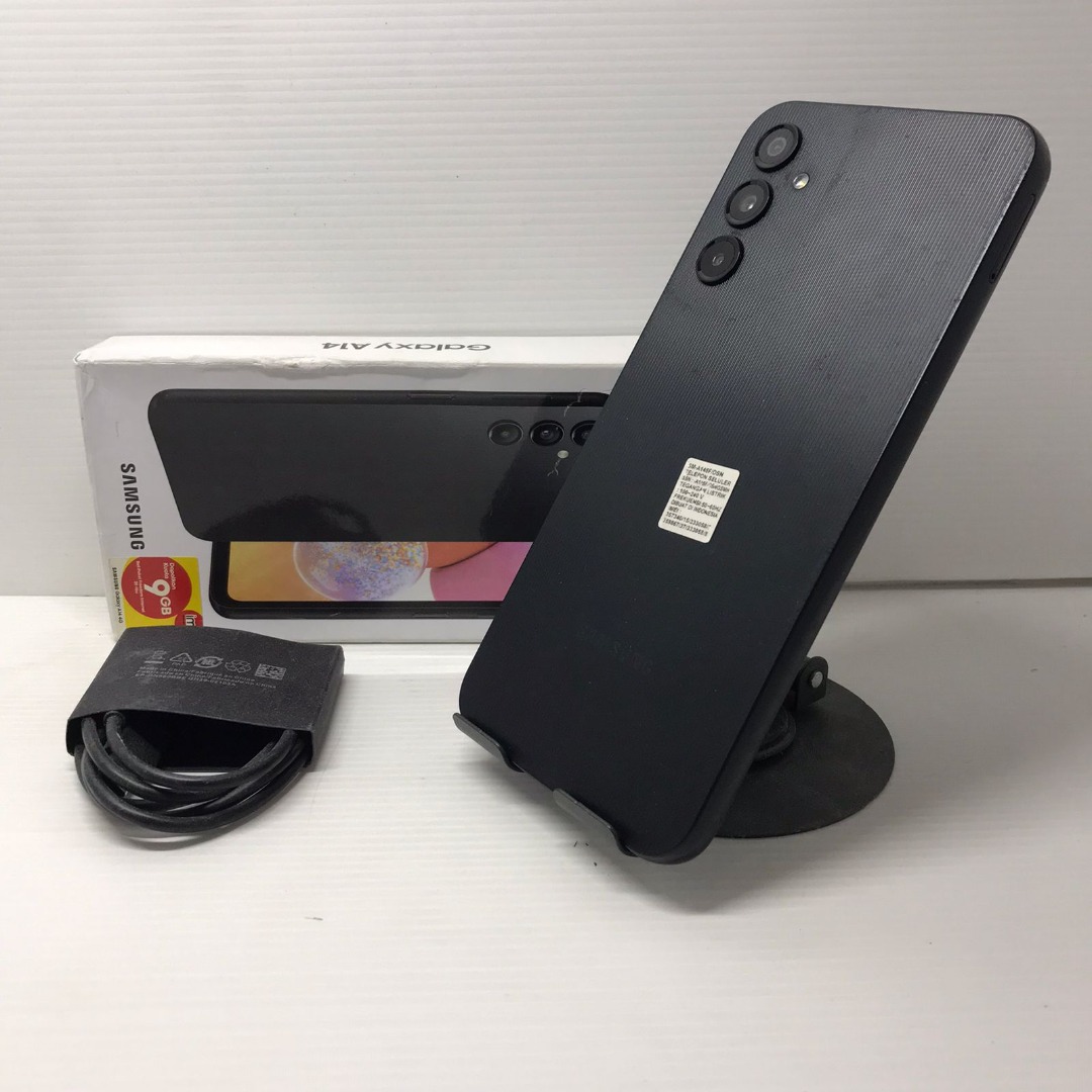 FULLSET SAMSUNG GALAXY A14 6/128 BLACK NO KENDALA SIAP PAKAI, Telepon ...