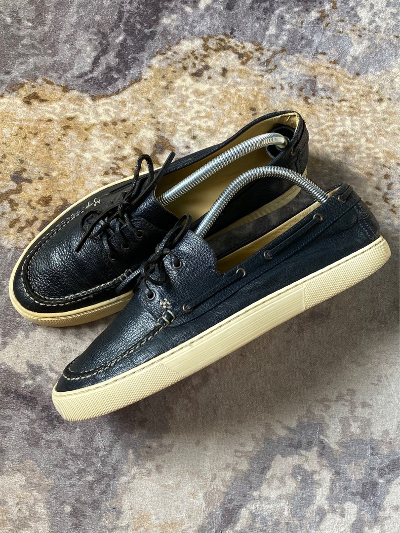 Hermes Slip On Top Sider, Fesyen Pria, Sepatu , Sepatu Formal di Carousell