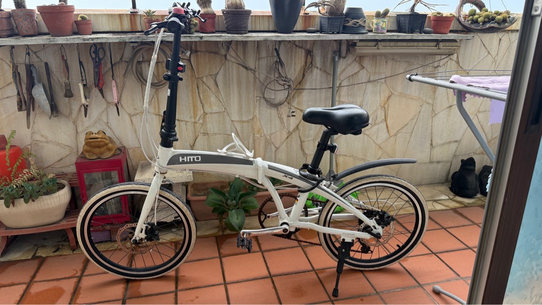 HITO X4 Folding Bike - White, Sports Equipment, Bicycles & Parts ...