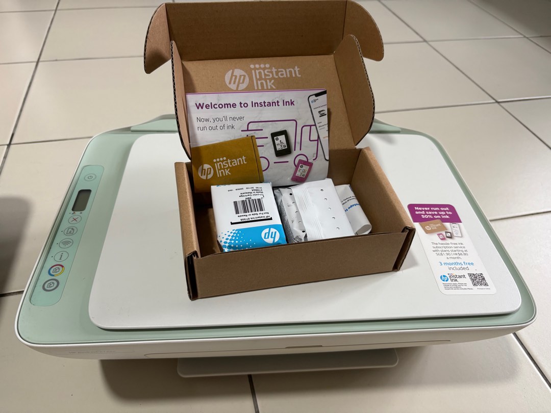 HP DeskJet 2722e Printer with Instant Ink, Computers & Tech, Printers ...