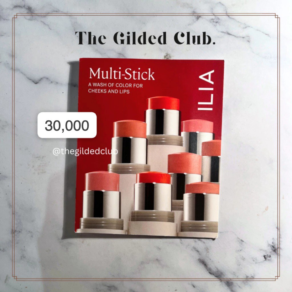 AUTHENTIC ILIA Multi Stick Cheek and Lips Sample Card 4 x 0.5ml ...