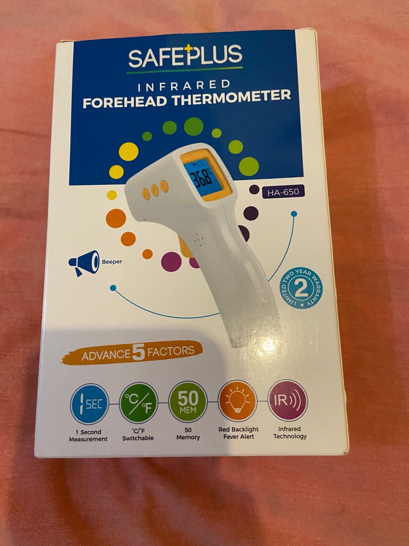 Infrared Forehead Thermometer, Health & Nutrition, Health Monitors ...
