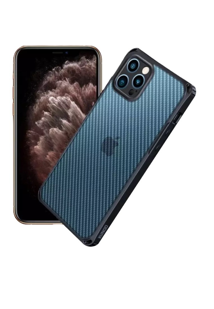 iPhone 11 Pro / 11 Pro Max XUNDD Pioneer Carbon Fiber Slim Case (Clear ...