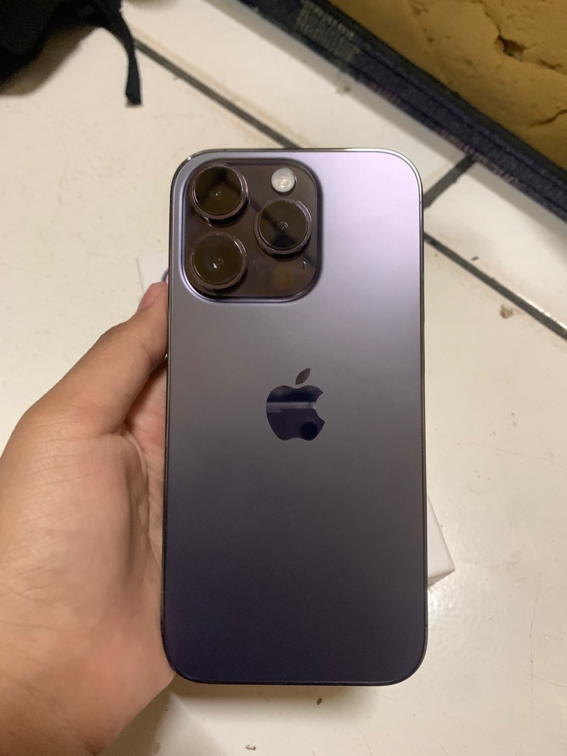 Iphone 14 Pro 128gb Inter Minus LCD retak dikit diatas, Telepon Seluler ...