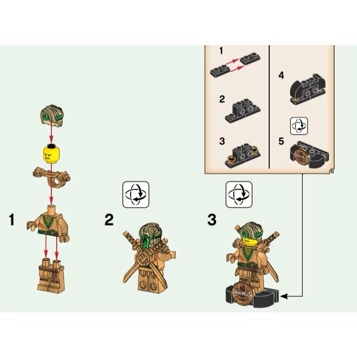Lego Ninjago Legacy Golden Lloyd (unbuilt), Hobbies & Toys, Toys ...