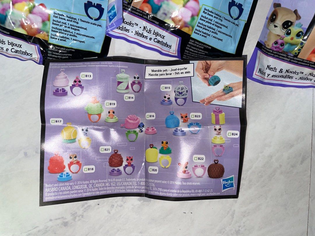 Littlest pet shop ring blind bag unique LPs rings homes, Hobbies & Toys ...