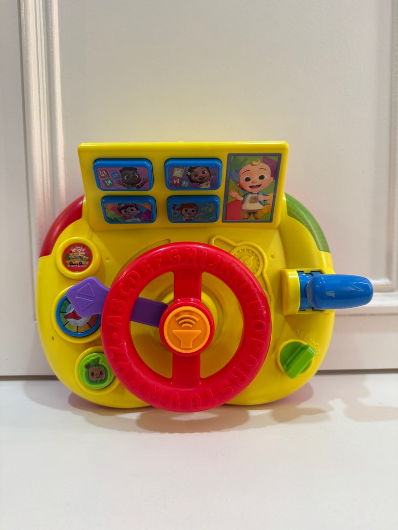 Mainan mobilan / cocomelon learning stering wheel, Bayi & Anak, Mainan ...