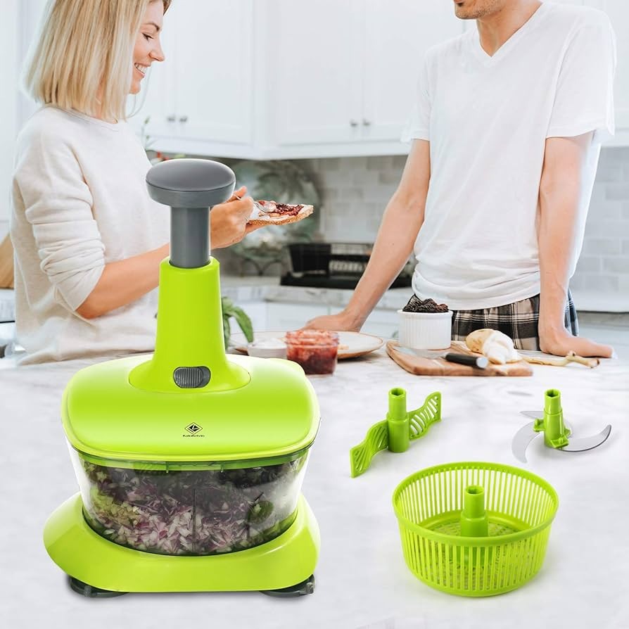 Manual Food Chopper Chopping Food Processor Vegetable Hand Chopper, Furniture & Home Living ...