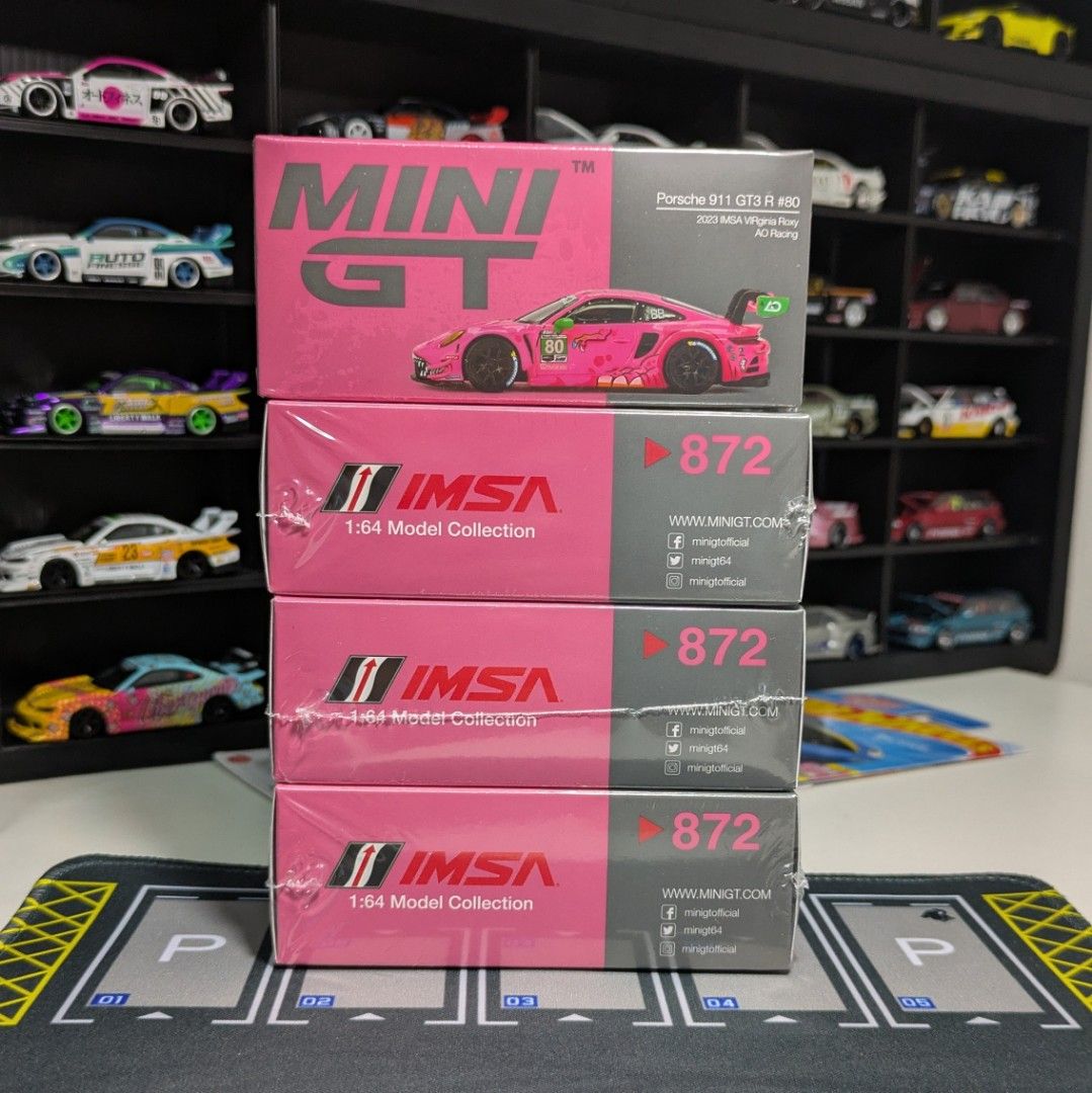 Mini GT Porsche 911 GT3 R #80 AO Racing 2023 IMSA VIRginia Roxy ...