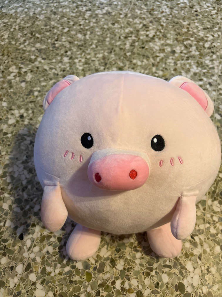 Miniso Round Plush Toy (Piglet), Hobbies & Toys, Toys & Games on Carousell