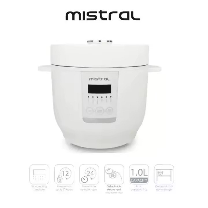 Mistral 1.0L Rice Cooker, TV & Home Appliances, Kitchen Appliances ...