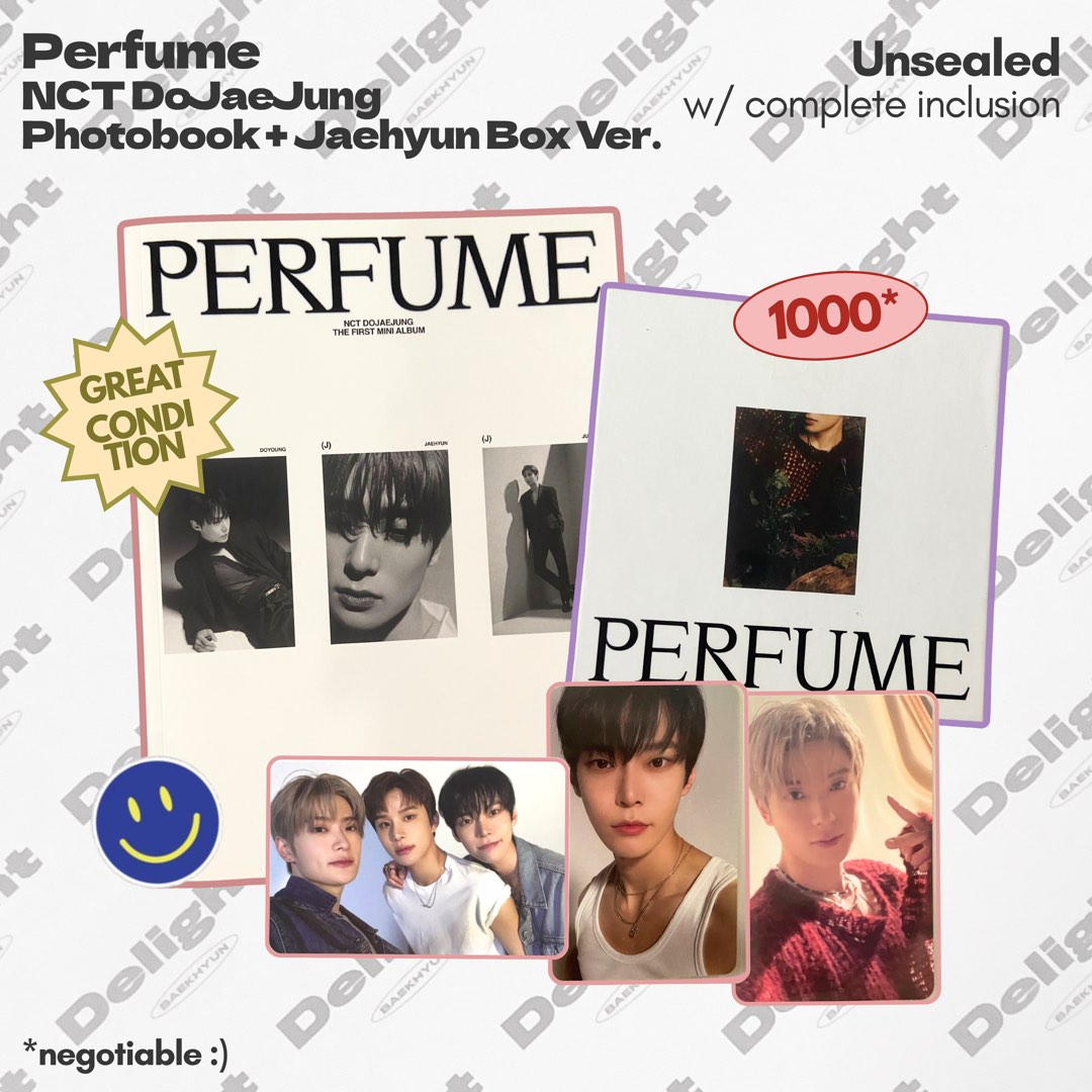NCT DoJaeJung DJJ Perfume Photobook + Jaehyun Box ver Album with ...