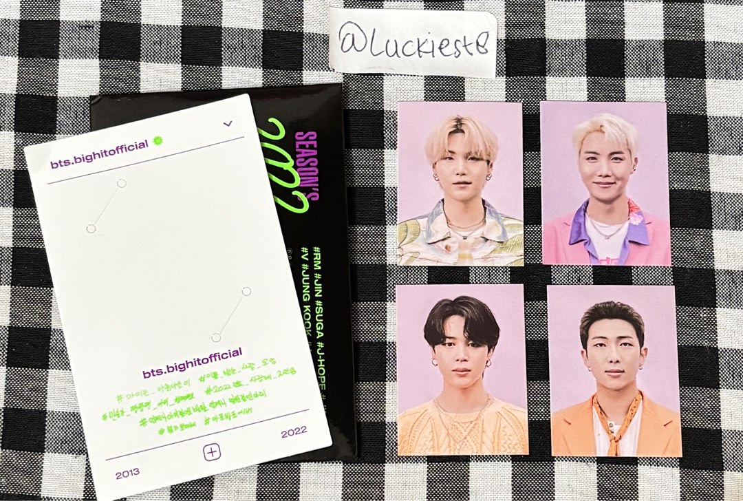 OFFICIAL ID Photo BTS SG 2022 jimin jhope suga rm (TAKE ALL), K-Wave di Carousell
