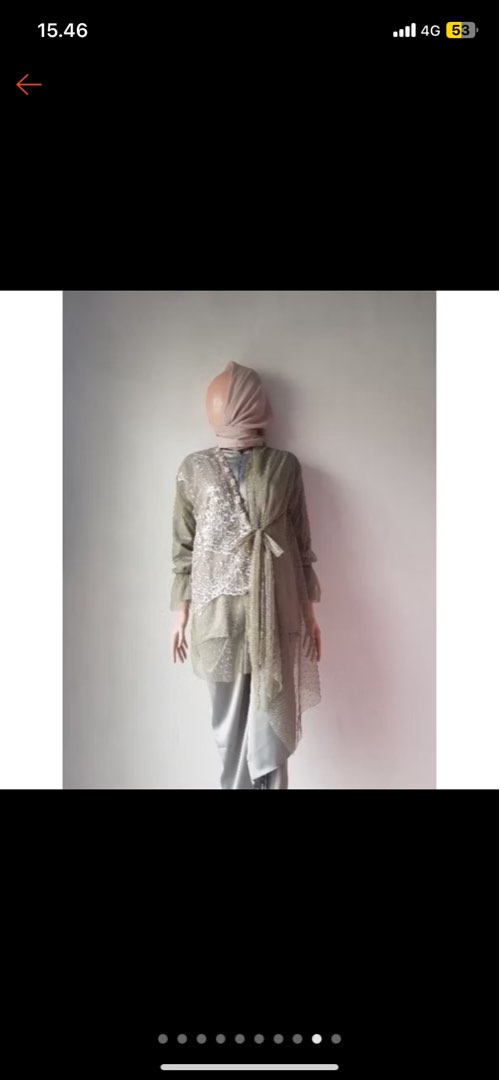 One set (outer+inner+rok lilit), Fesyen Wanita, Pakaian Wanita, Gaun ...