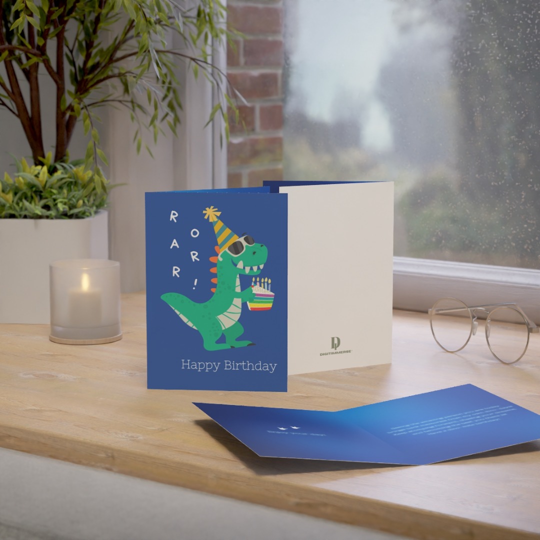 Physical Birthday Greeting Card - ROARR! Happy Birthday, Hobbies & Toys ...