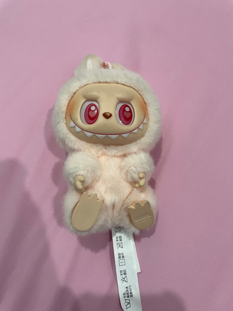 Pink Sitting Labubu 2nd Gen | Slight Nose Flaw | Preloved Collectible ...