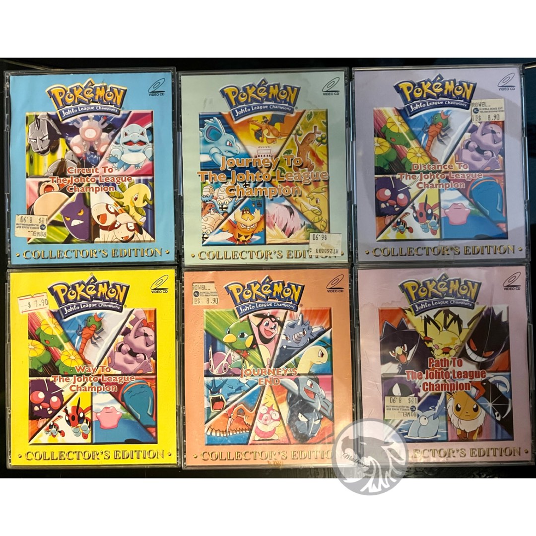 Pokemon VCD Johto League Champions Cartoon VCD Video Disc, Hobbies ...
