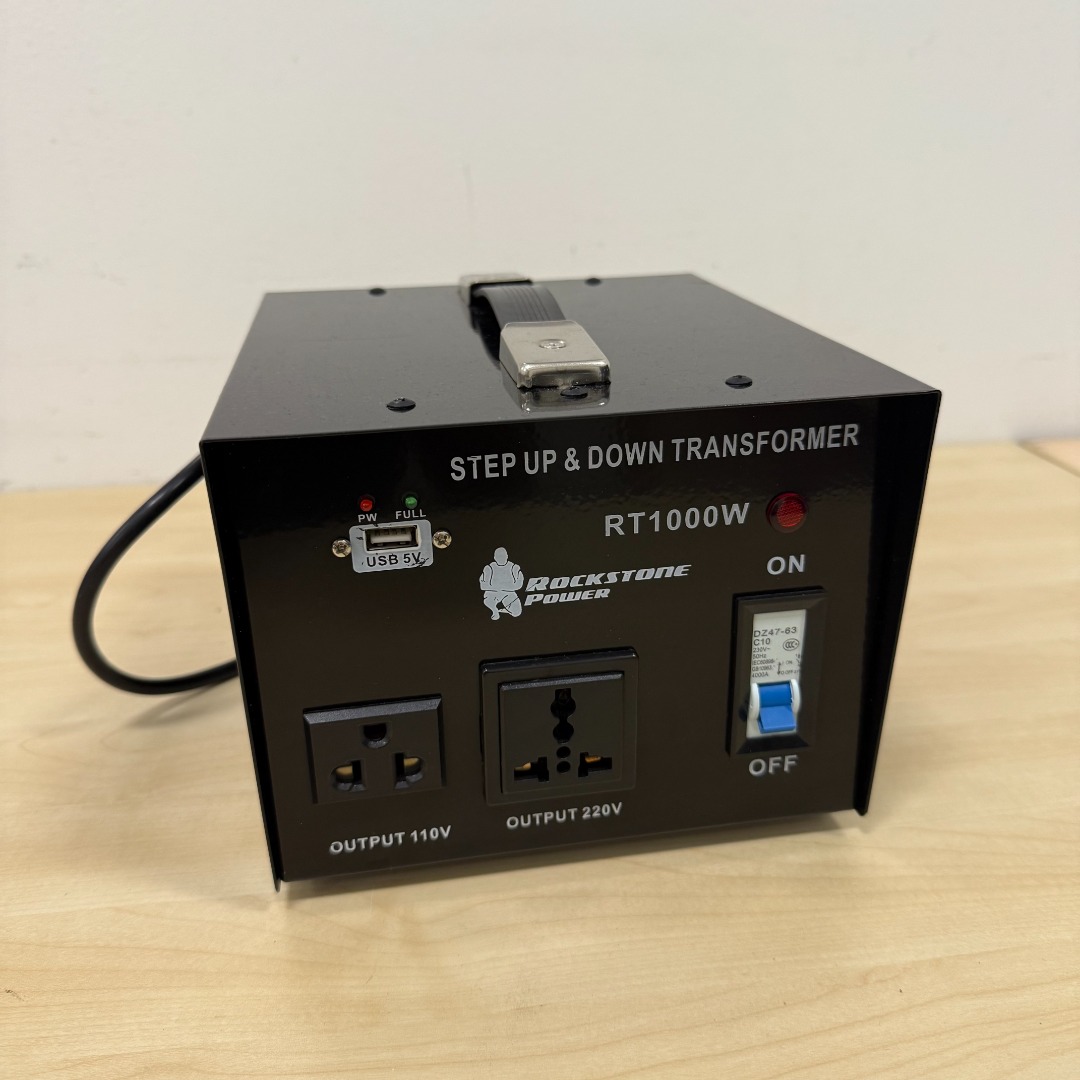 Rockstone Power RT1000W Step Up & Down Transformer, TV & Home ...